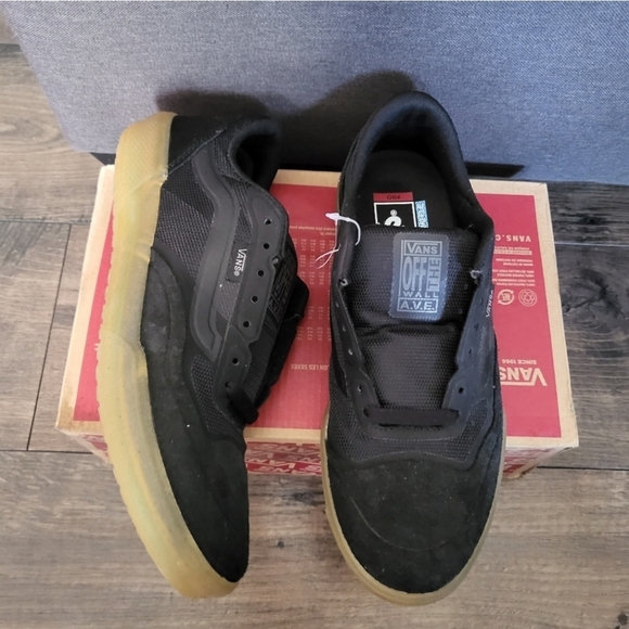 Vans | Shoes | Vans Ave Pro Black Gum Bottom Men New Rare Vna5henb9m ...